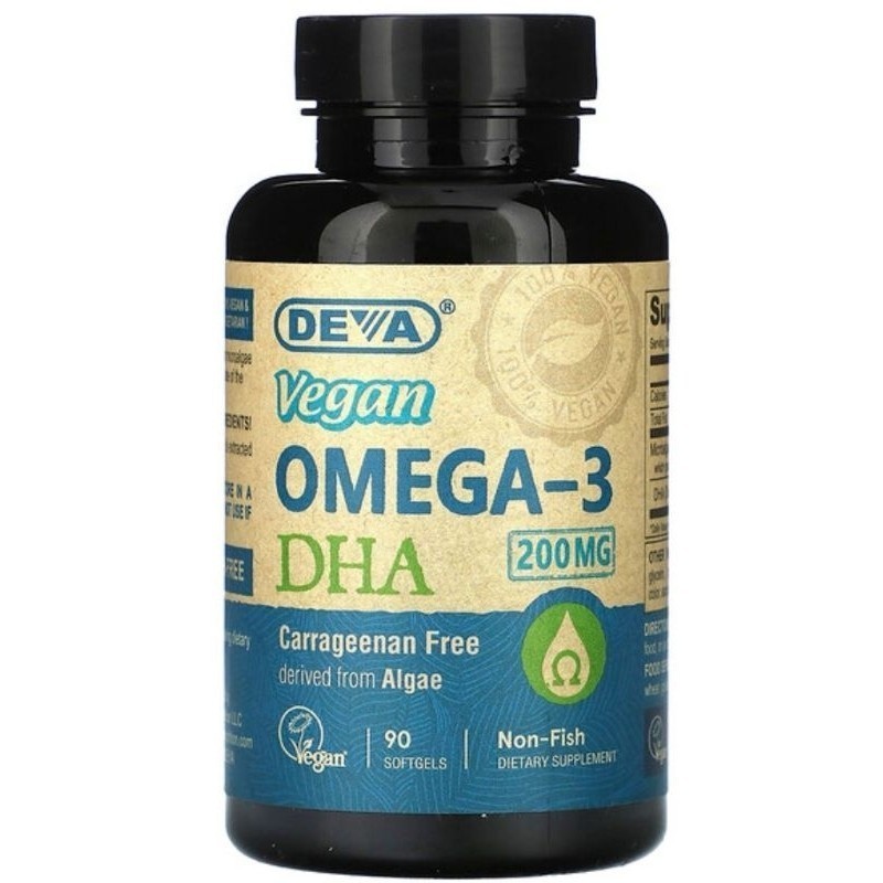 Deva, Vegan Omega-3 DHA, 200 mg, 90 Softgels | Shopee Malaysia