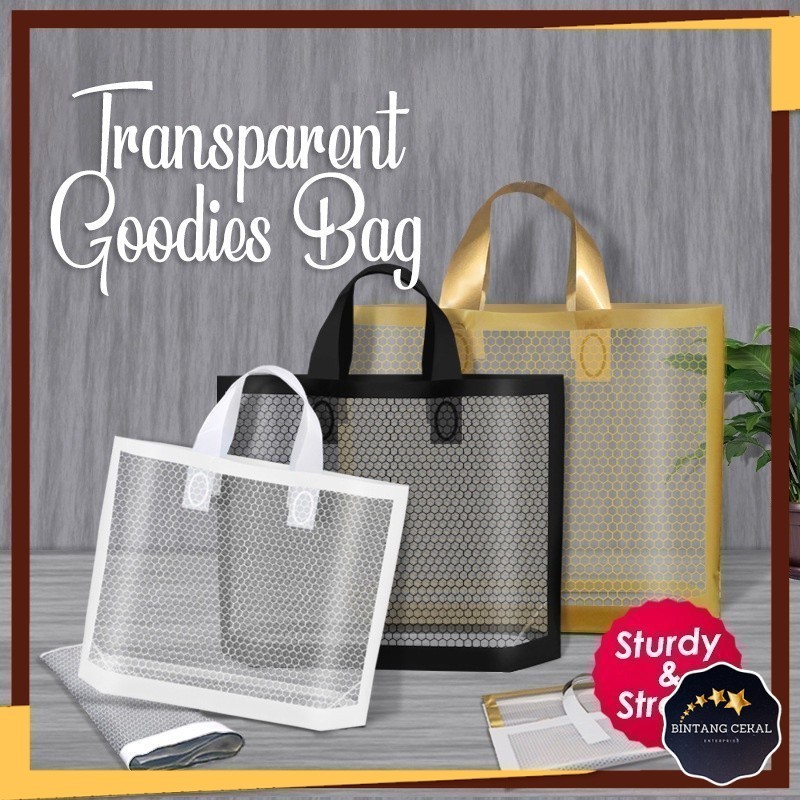 BC Beg Lut Sinar Bahan PVC Tanpa Kalis Air Plastik Bag Door Gift ...