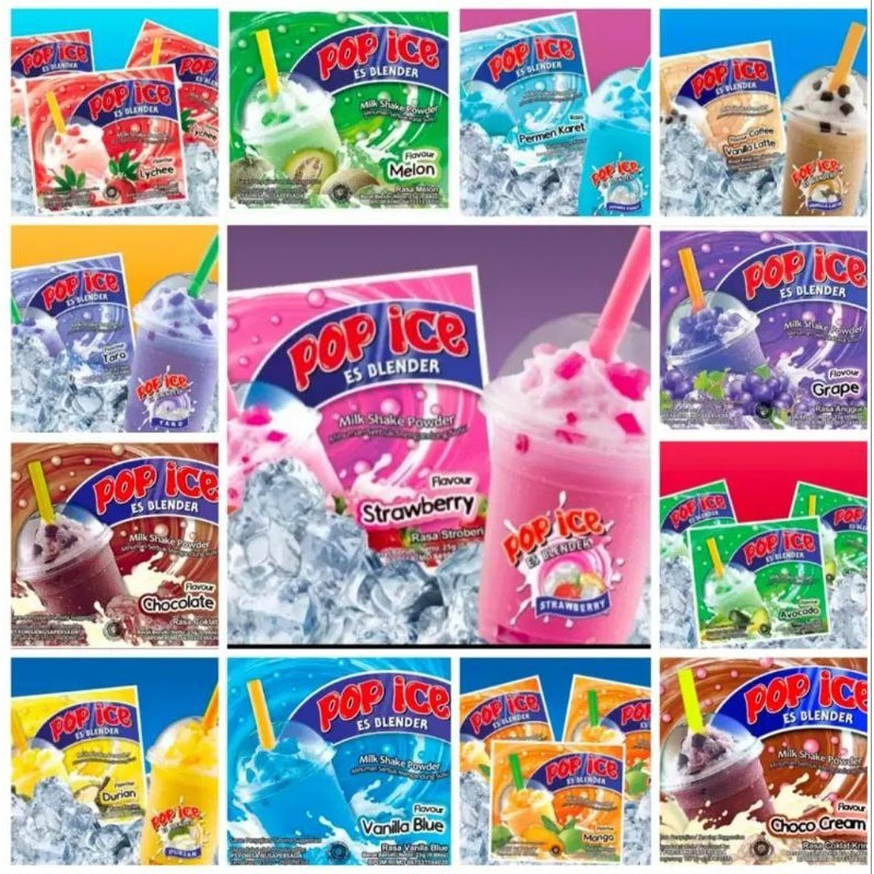 ES BLENDER POP ICE UYU ISI 10sachet ASLI INDONESIA | Shopee Malaysia