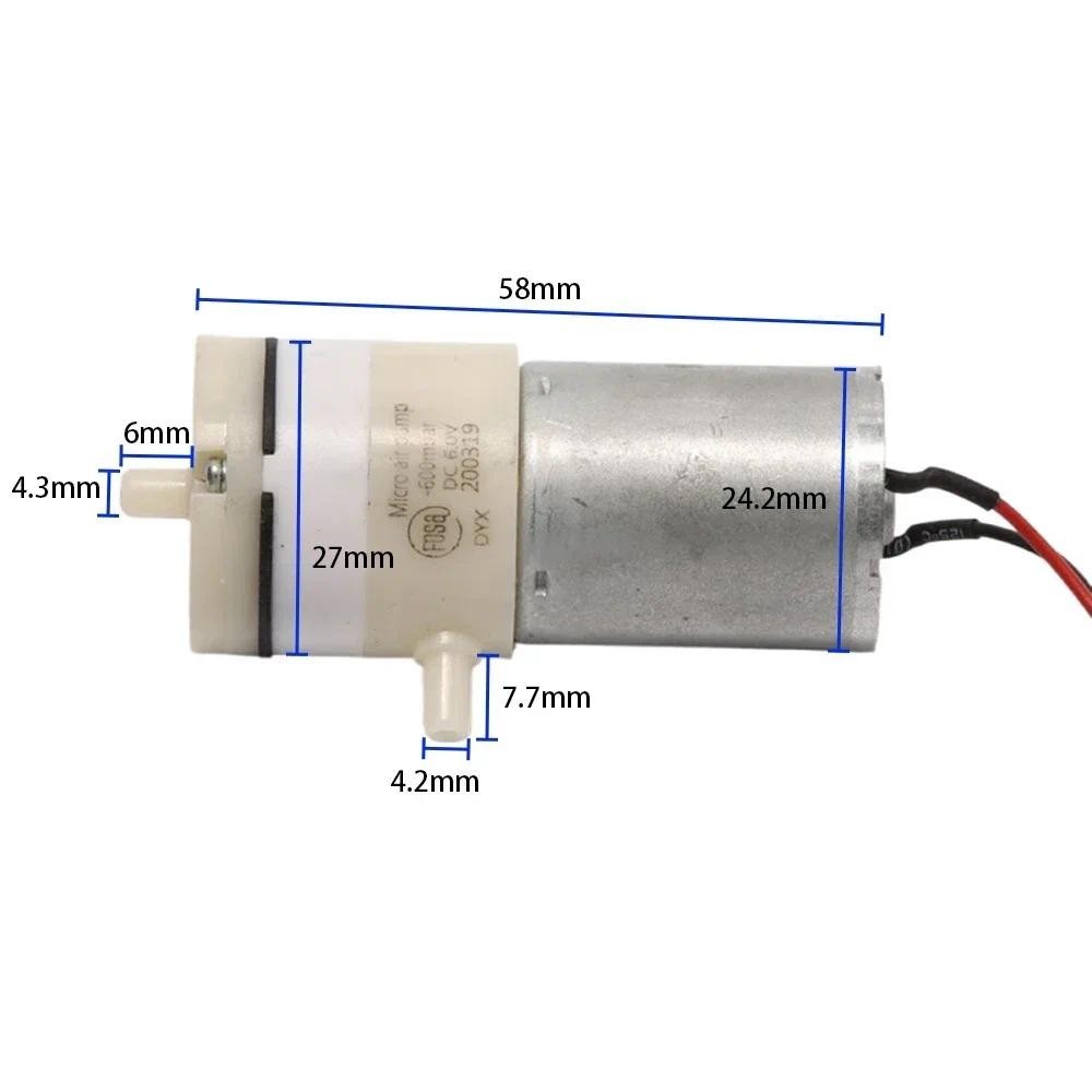 Micro 370 Air Pump Carbon Brush DC 5V 6V Vacuum Pump Negative Pressure ...