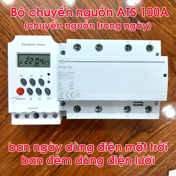Combo of 2 ATS sources by day including Timer KG316T-II 220v ...