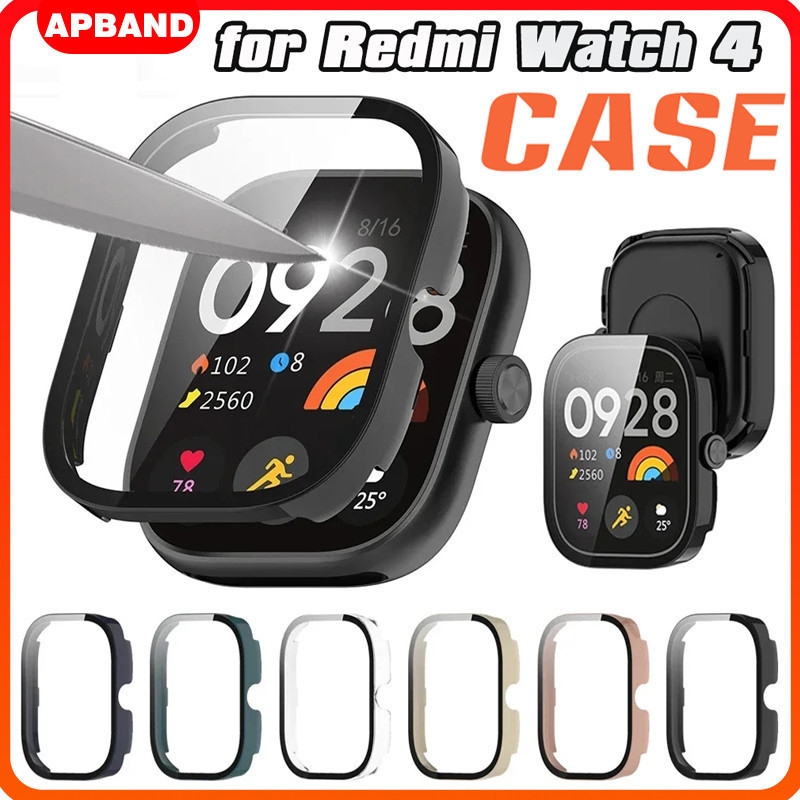 Tempered Glass PC Case for Redmi Watch 4 Screen Protector All Around 9H ...