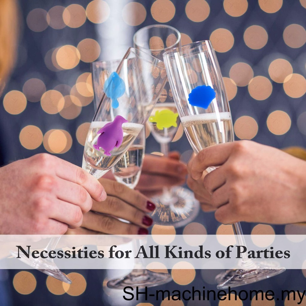 Wine Glass Marker Reusable Adorable Home Wedding Party Banquet Night ...