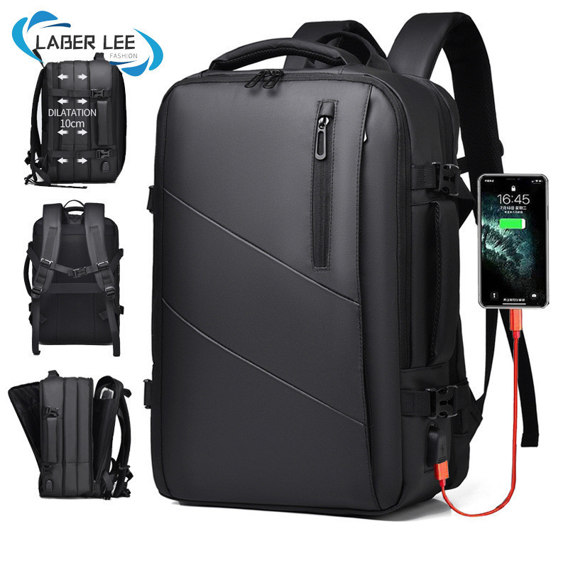 LABER LEE Men Laptop Backpack Waterproof Travel Backpack Scalable ...