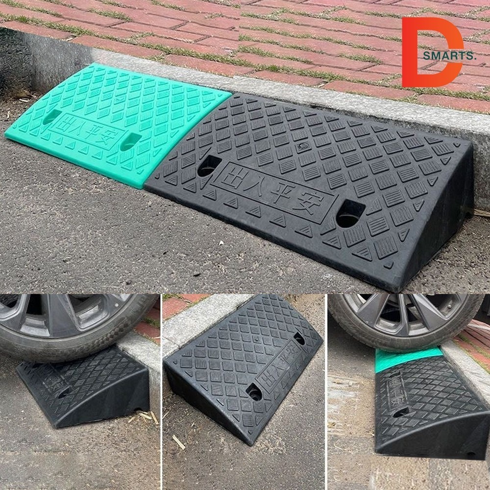 Triangular plastic ramps for getting on and off motorbikes and cars ...