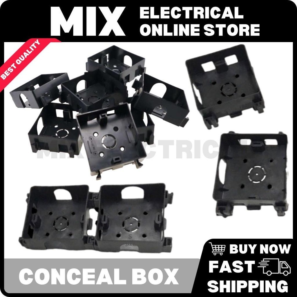 PVC Joint Conceal Box 3x3 Joint Teeth Black Single Base Conceal Base ...