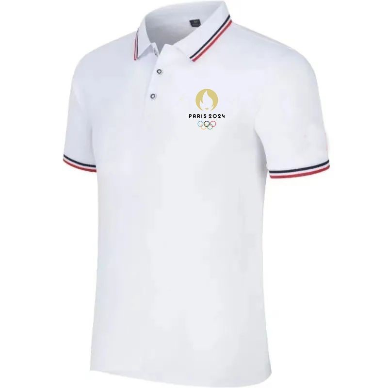 2024 PARIS Olympics PARIS Logo Print POLO Shirt Short-Sleeved T-Shirt ...