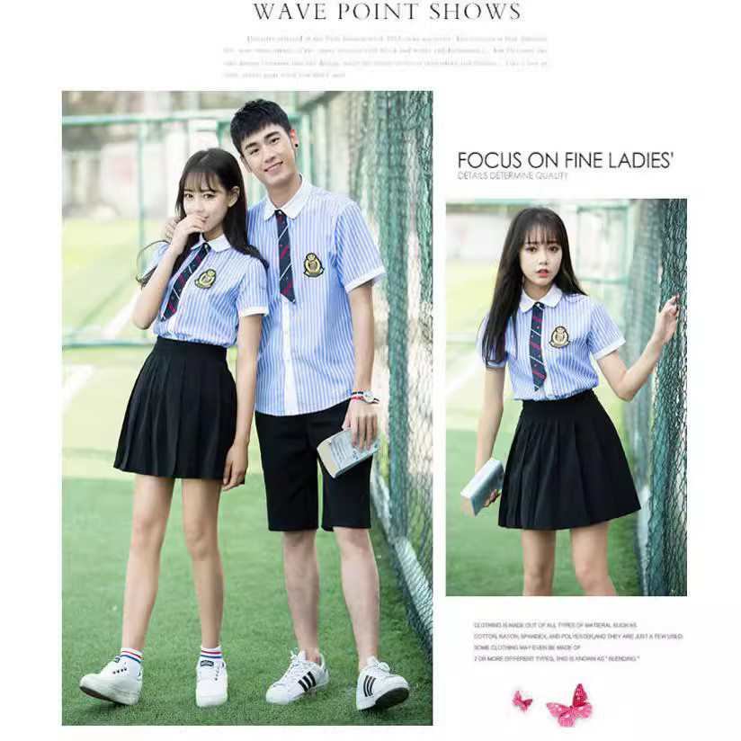 School Uniform Suit Preppy Style Summer Junior High School High School ...