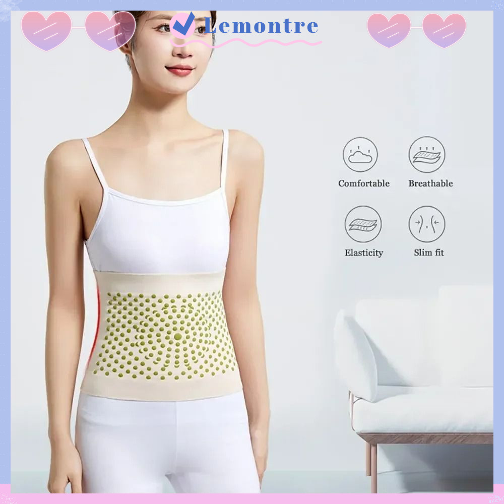 LEMONTRE Warm Waistband, Hot Mugwort Therapy Lower Back Waist Support ...