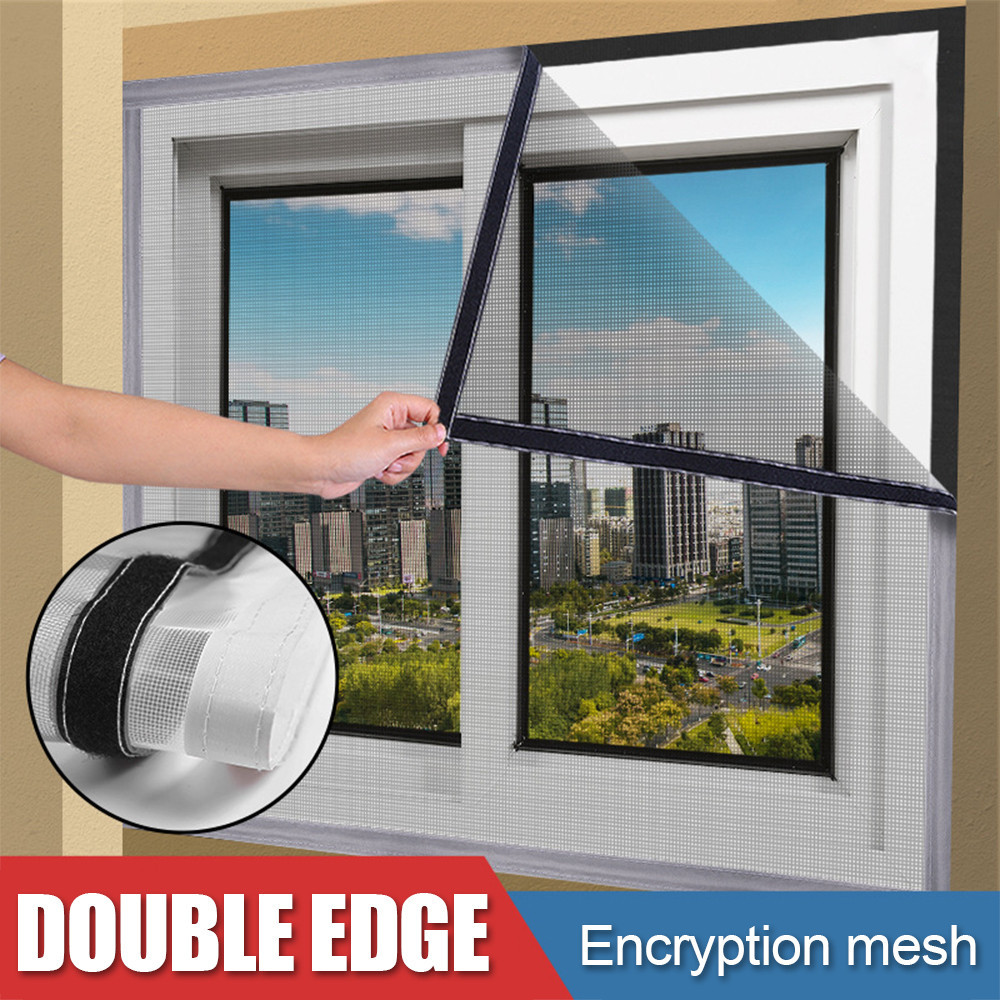Anti-mosquito Window Screen Self Adhesive Velcro Window Mosquito Net ...