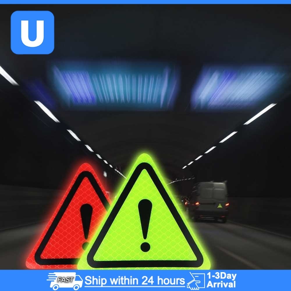 Triangle Reflective Sticker Car Tail Long Distance Safety Warning Sign ...