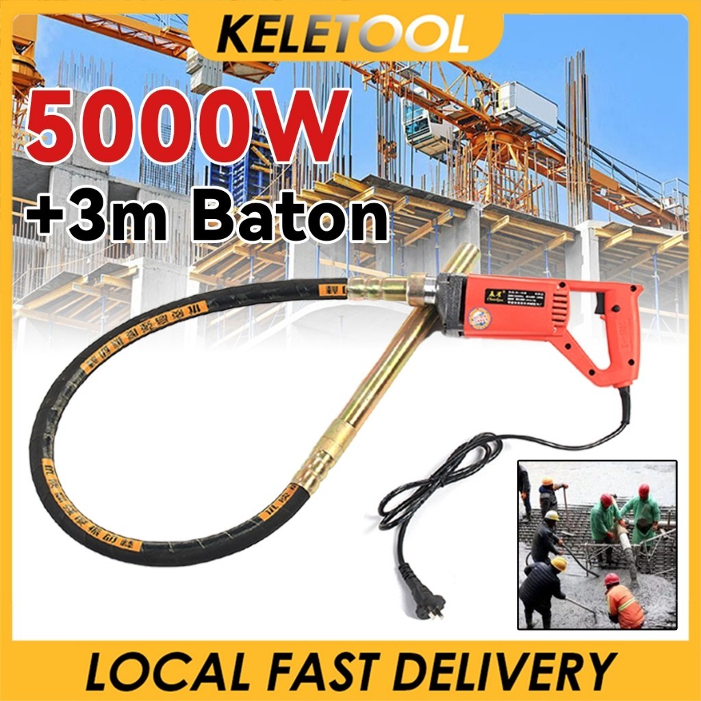 2000 3500 5000w Electric Concrete Vibrator Stick Power Tool Set ...