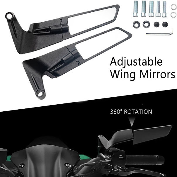 Side Mirror Winglet Modified Motorcycle Rearview Mirror Y15 Y16 Ex5 ...