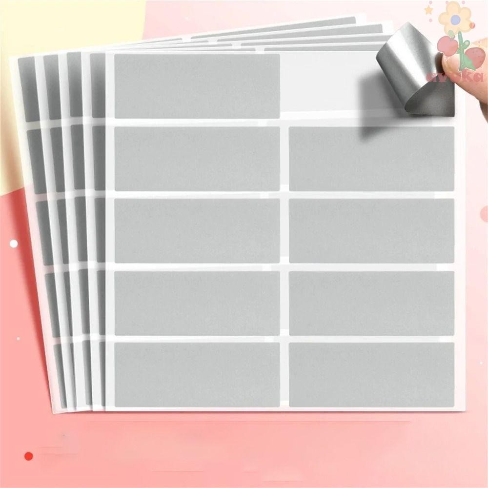 AVUKA 100pcs Scraping Stickers Scratch Cards, Rectangular Funny Scratch ...