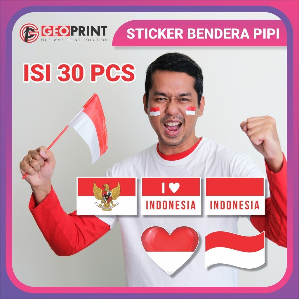 MERAH PUTIH Jdm Project - Contents Of 30 Stickers Of The RI Anniversary ...
