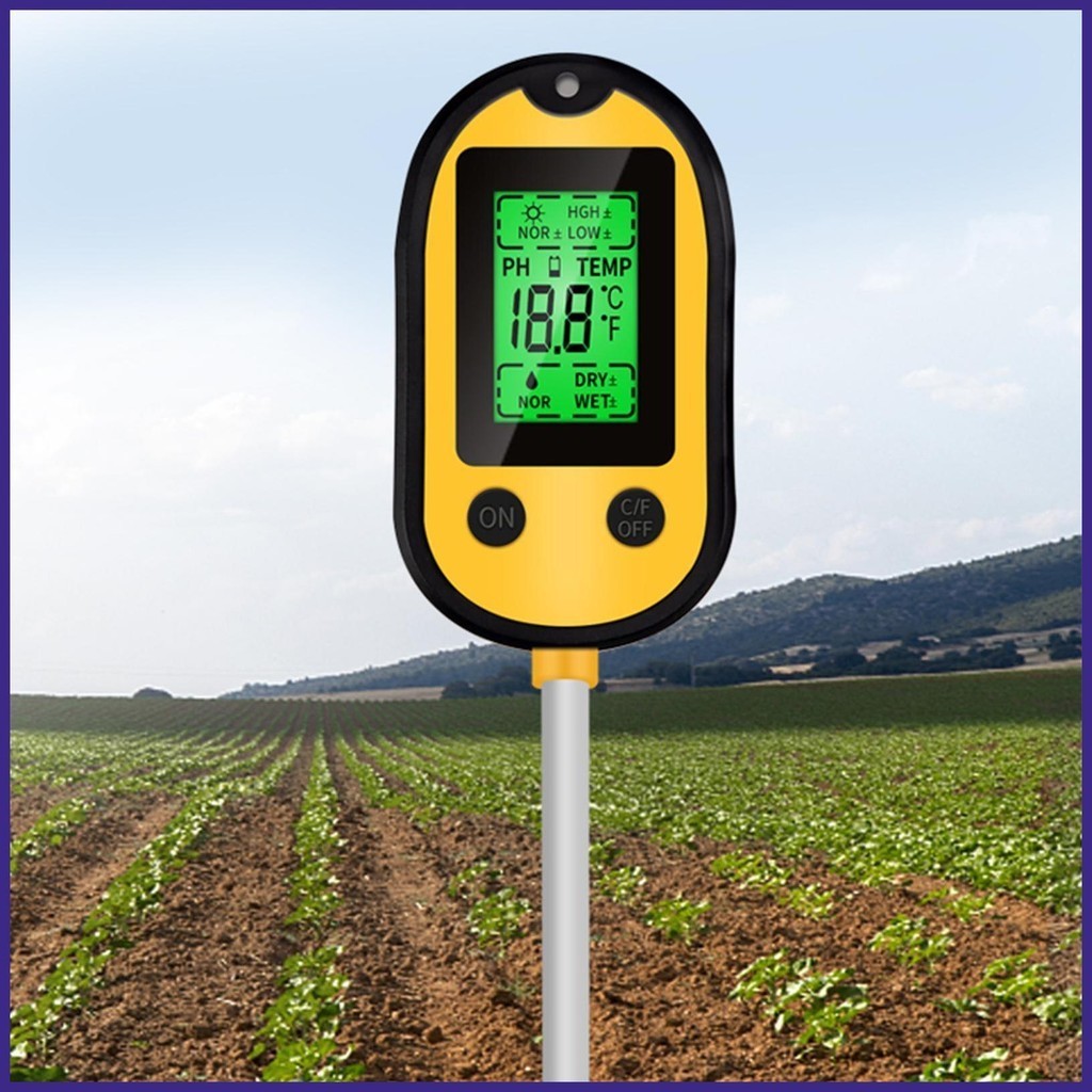 Soil Moisture Tester for Plants 5 in 1 Digital Plant Temperature Soil ...