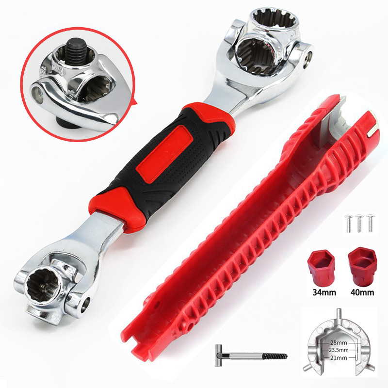 【COD】52In1 Multi Torque Wrench Double-Headed Adjustable Spanner Ratchet ...