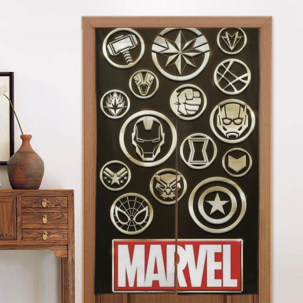 Cartoon Marvel Door Curtain Japanese Kitchen Bedroom Toilet Doorway ...
