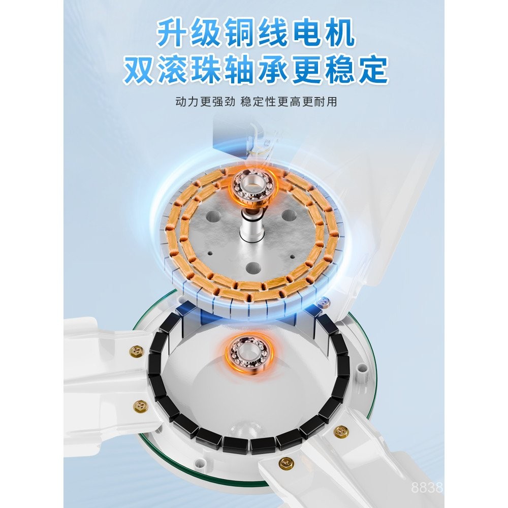 Zhigao Kipas Siling Kuasa Angin Besar Ruang Tamu Isi Rumah Kipas ...