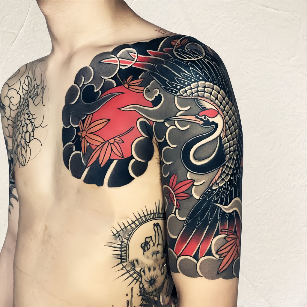 Maintain Pattern Tattoo Stickers Male Chest Two Weeks Exquisite Tattoo ...