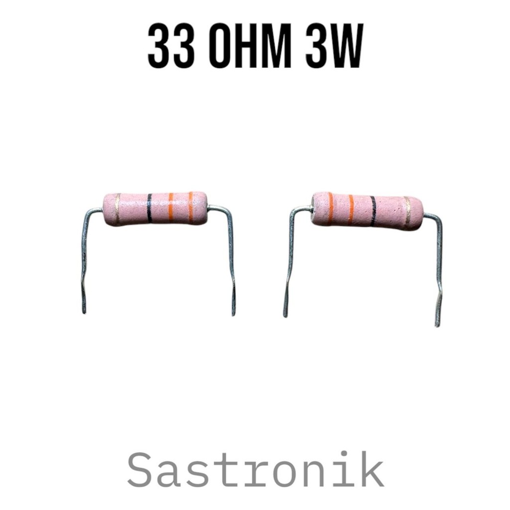 Resistor 33ohm 3w japan small body ready | Shopee Malaysia