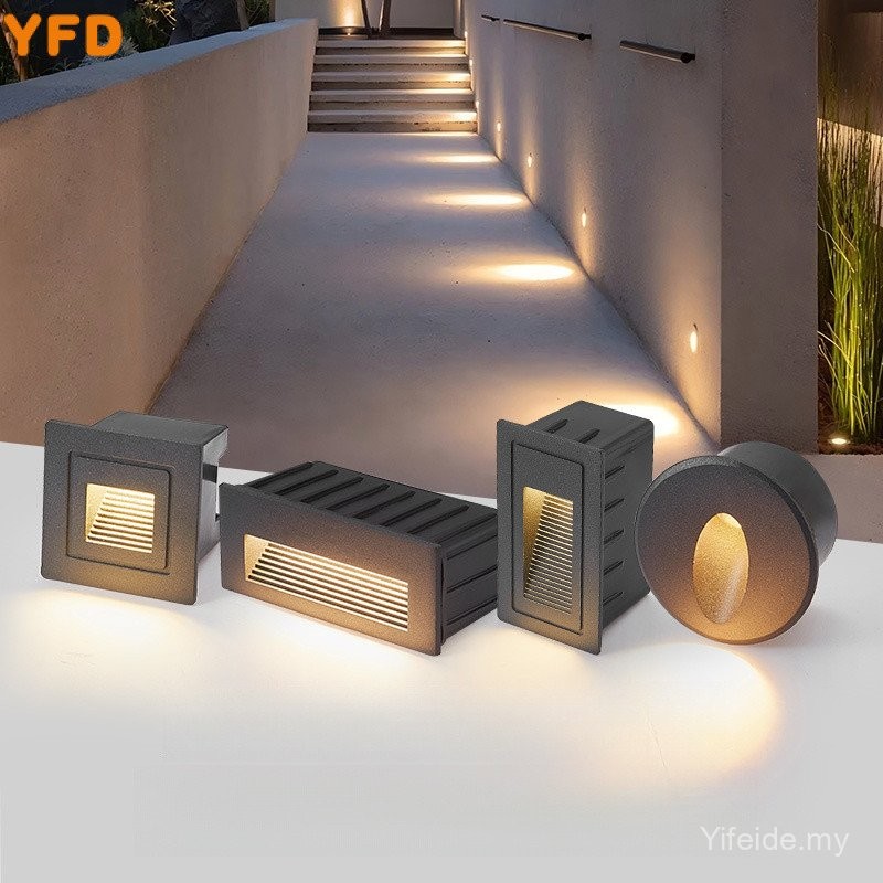 YFD Lampu Sudut Dinding Luaran Lampu Kaki Tangga Kalis Hujan Lampu ...