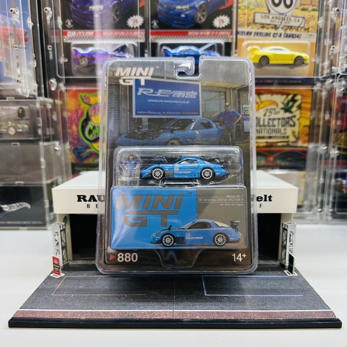 Mini GT 880 Mazda RX-7 RE-Amamiya 20B NA 3ROTOR-7 w/ Ama-san Figure ...