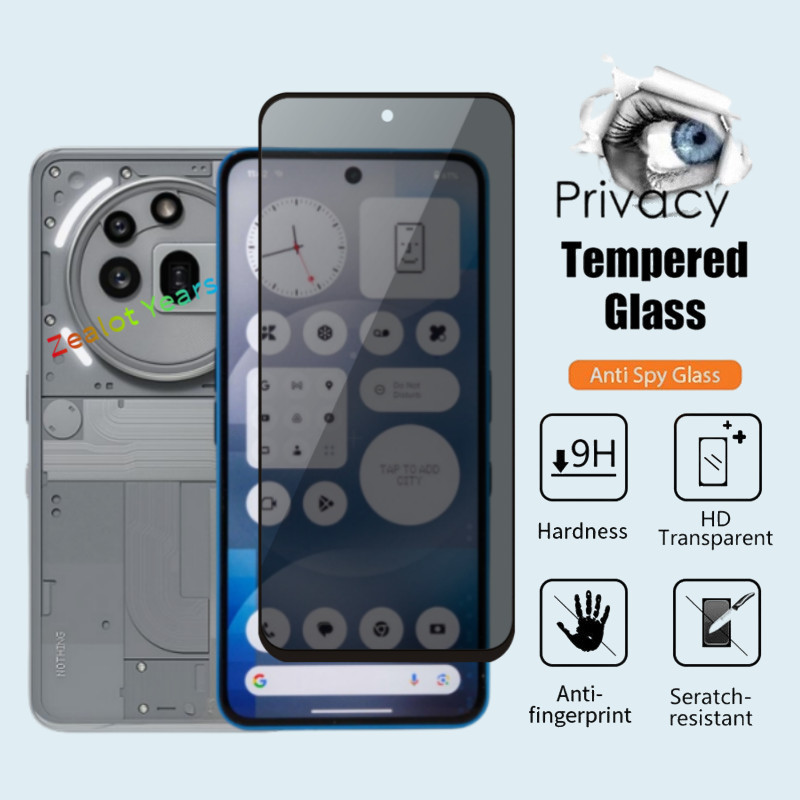 For Nothing Phone 3a Pro 5G Privacy Tempered Glass Screen Protector ...