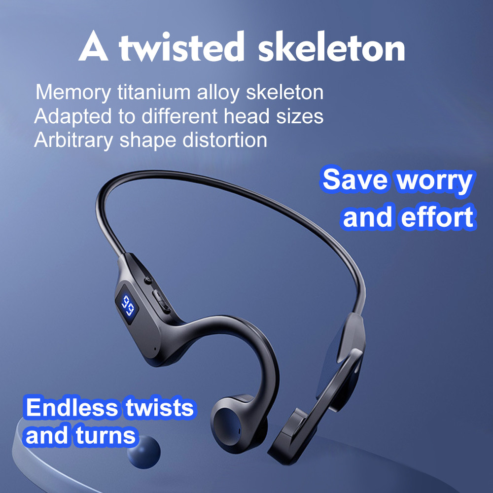 X7 Wireless Bluetooth 5.2 Bone Conduction Bluetooth Wireless Sports ...