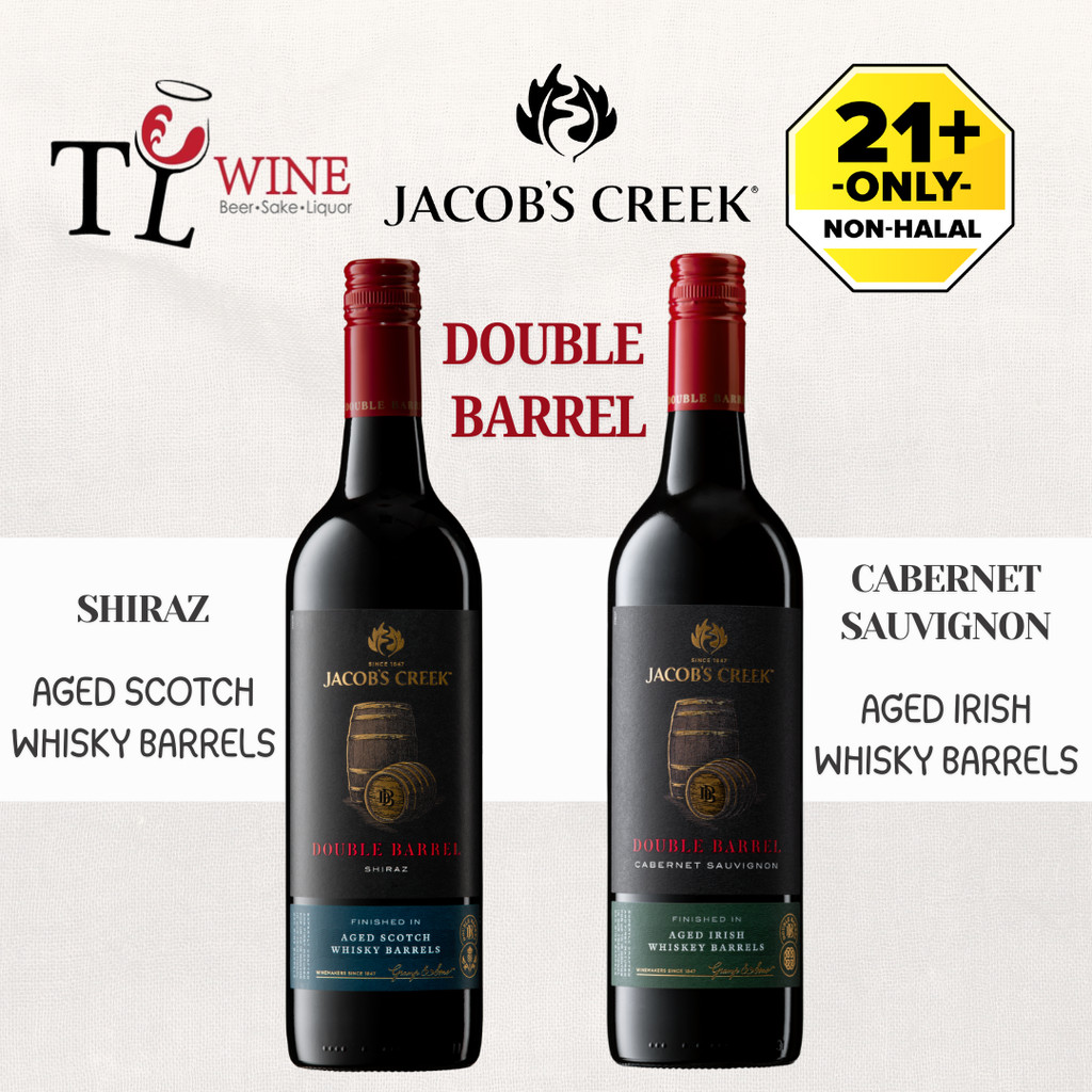 Jacob Creek Double Barrel Shiraz/ Cabernet Sauvignon 750ml red wine Alc: 14-14.5% 100% Original ...