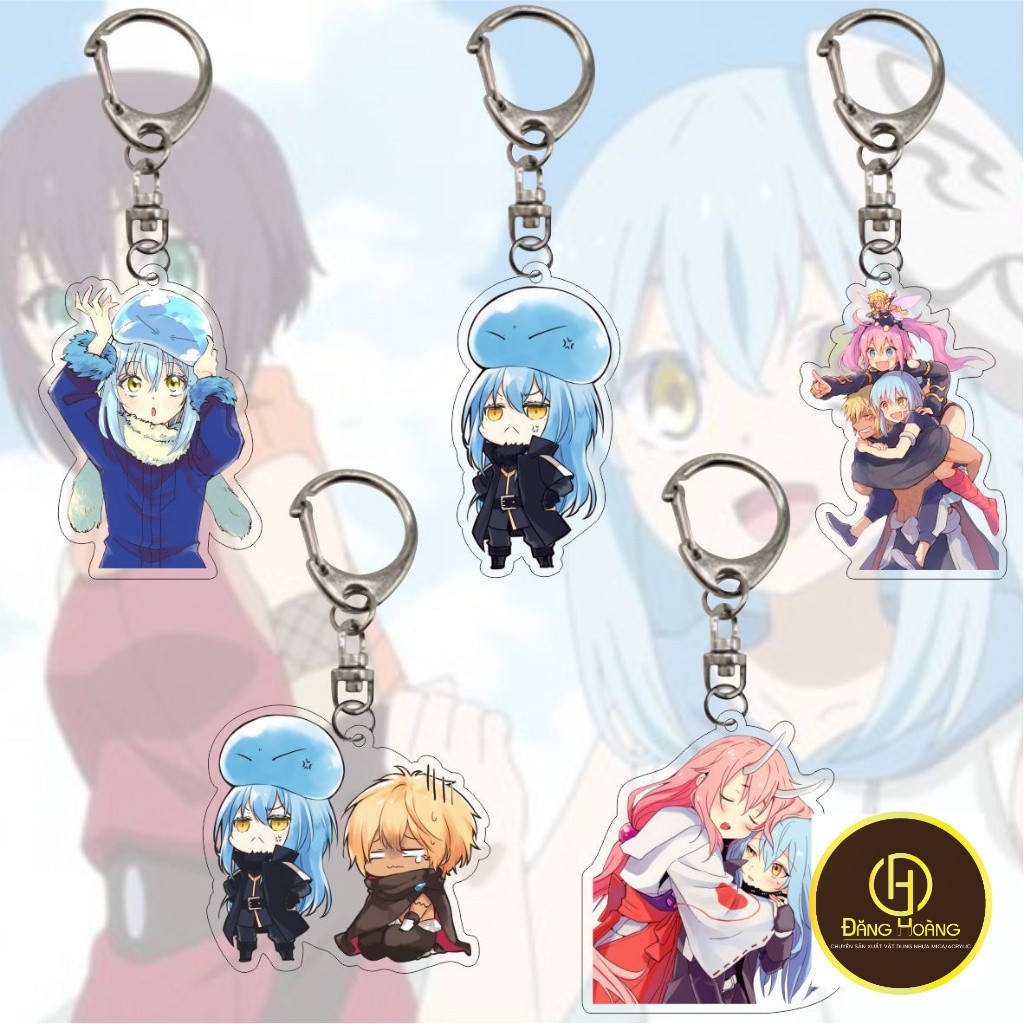 Rimuru Tempest Cartoon Character Keychain Bright Colors Lip-Friendly ...