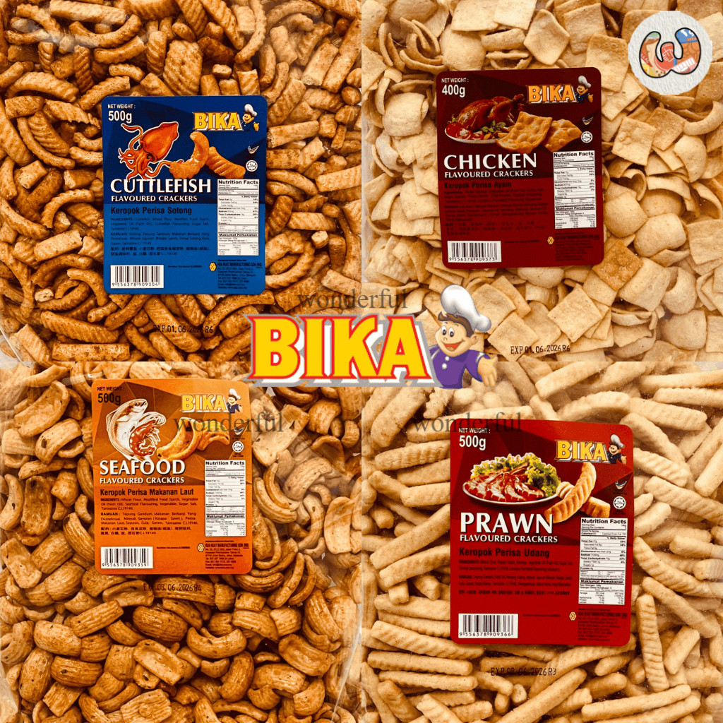 WF Bika Snack Chicken/Cuttlefish/Prawn/Seafood (400g / 500g / 1kg) | Shopee Malaysia