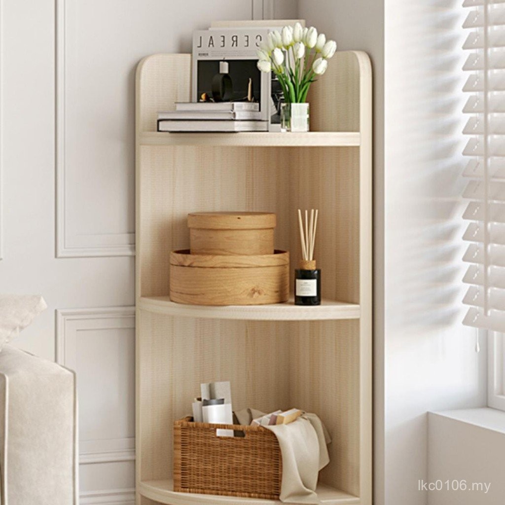 Bedroom Back Wall Triangle Storage Rack Small Corner Bookshelf Shelf ...