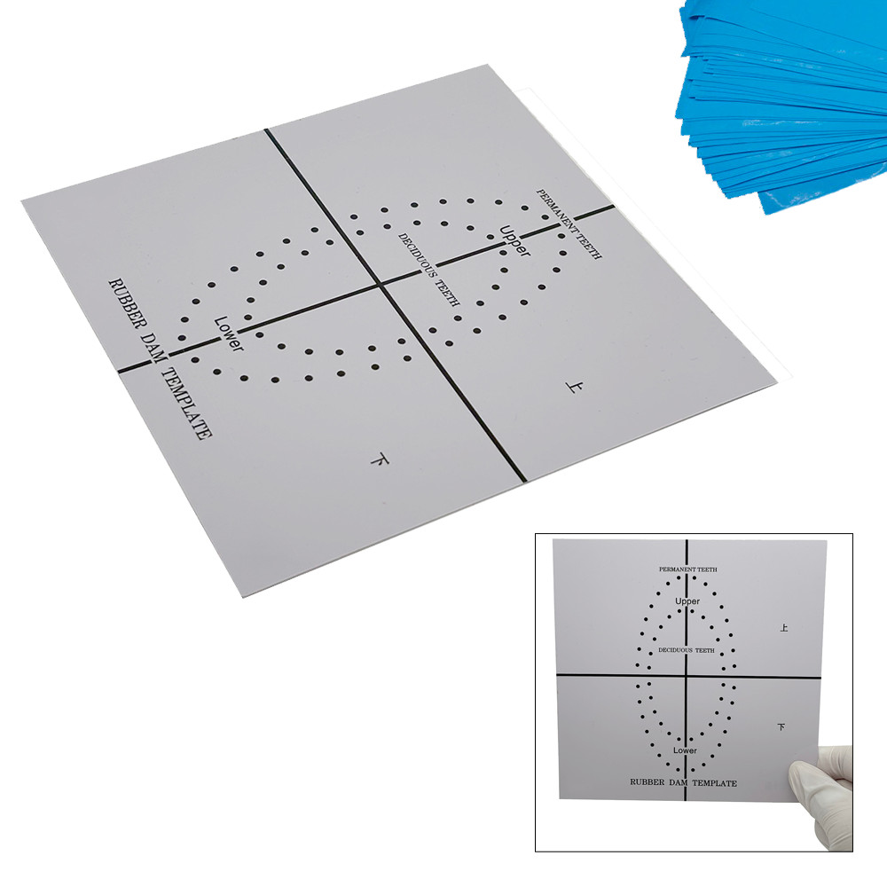 Dental Rubber Dam Punch Hole Positioning Board Barrier Acrylic Template ...