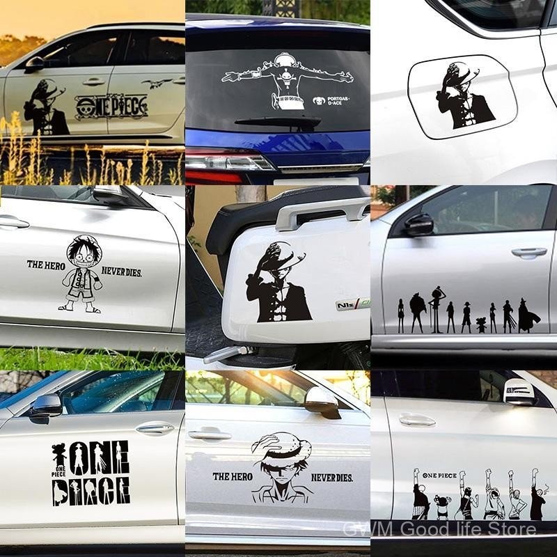 One Piece Luffy Rear Window Body Fuel Tank Cap Car Electric Vehicle ...
