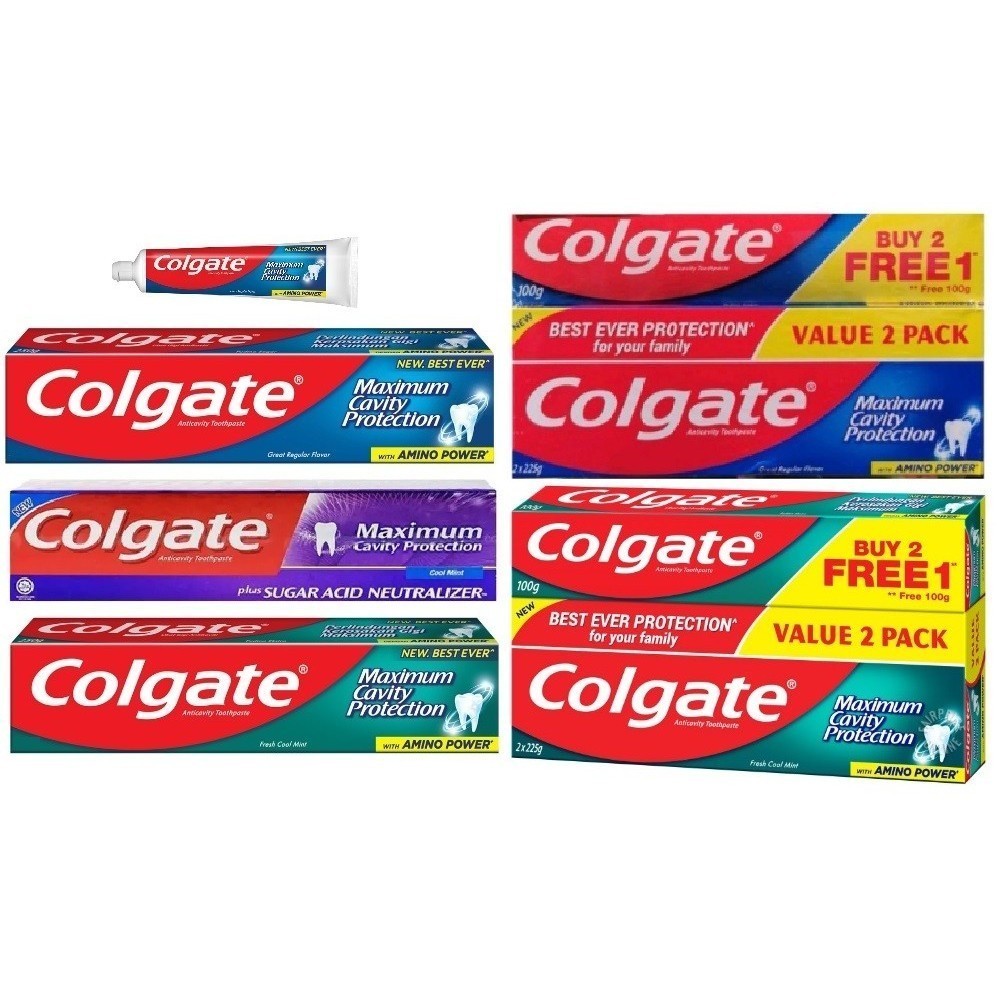 Colgate Maximum Cavity Protection Tooth Paste with Amino Acid / Sugar ...