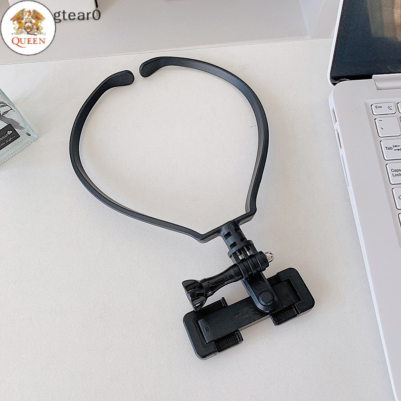 QC Hands Free Wearable Neck Holder Lazy Phone Stand Universal Hanging ...