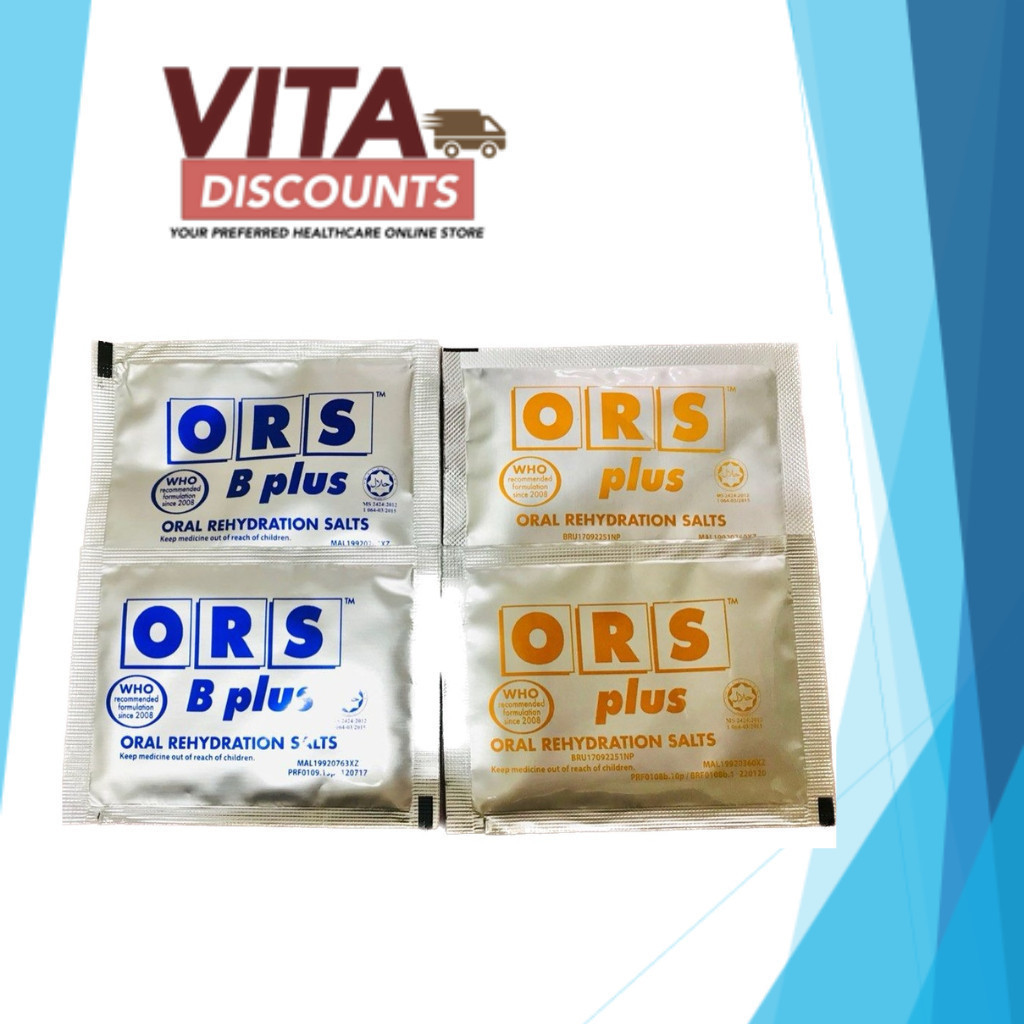 [SATU PACKET] ORS B PLUS / PLUS POWDER BLUE / ORANGE 5.125G 1S EXP07 ...