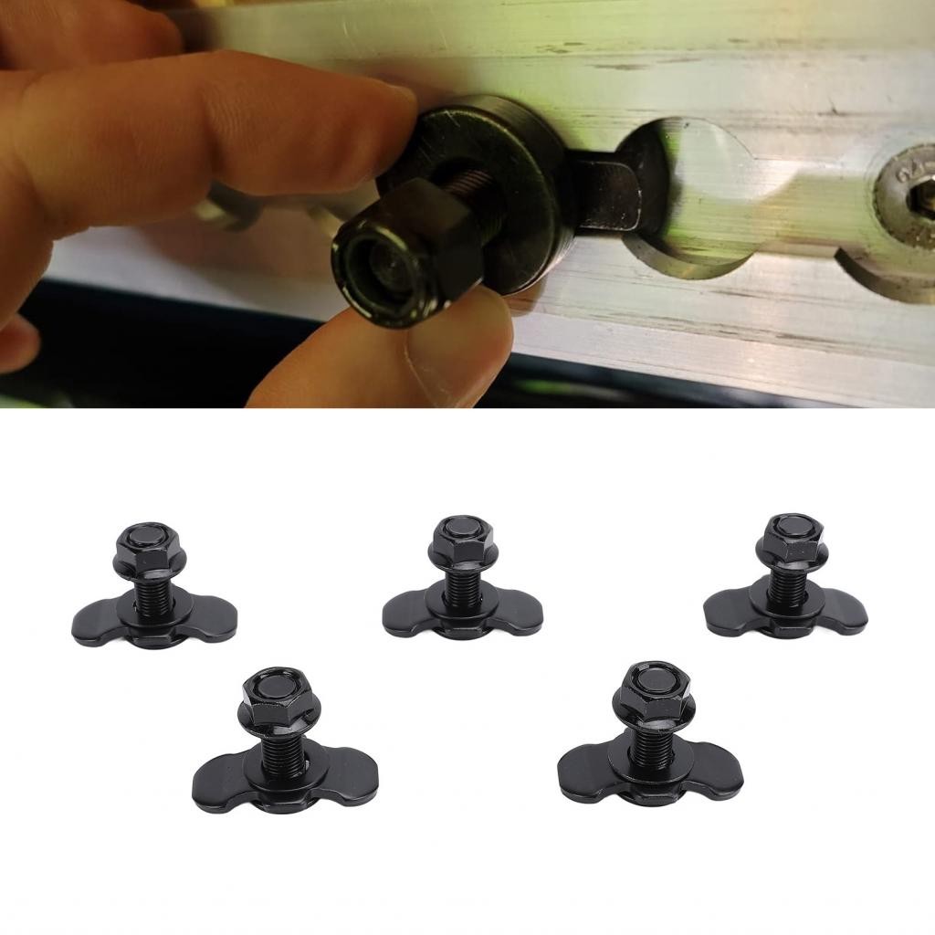 Sinhopsa 5Pcs L Track Double Lug Threaded Stud Nut Fitting Tie Down ...