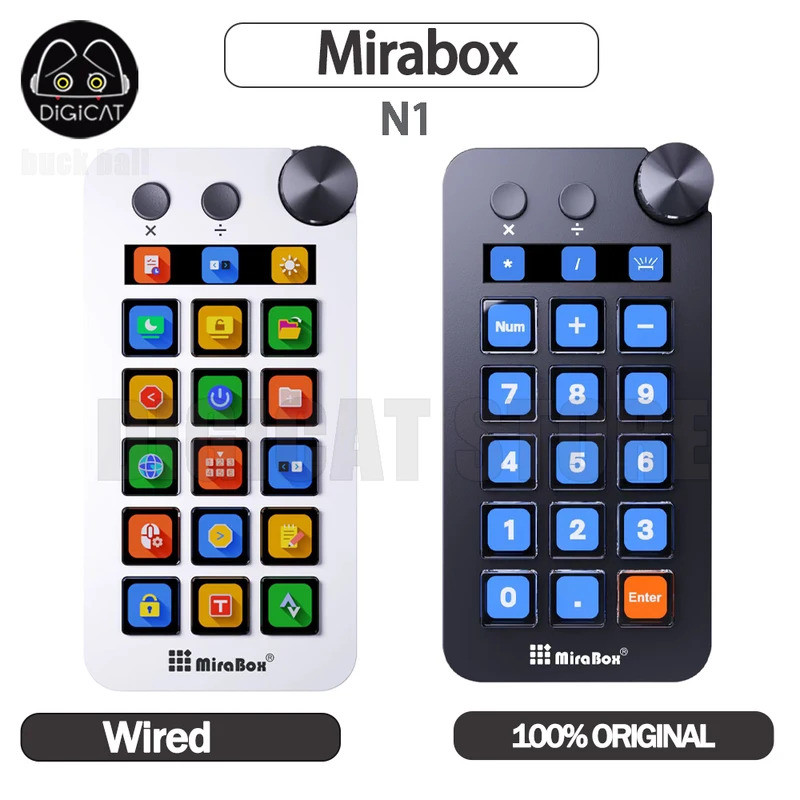 MBox N1 Stream Deck Mini Visual Keyboard 15Key Mirabox LCD Button Live Content Creation ...