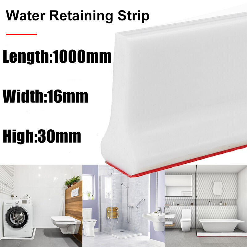 1-3M Bathroom Water Stopper Silicone Retaining Strip Water Shower Dam ...