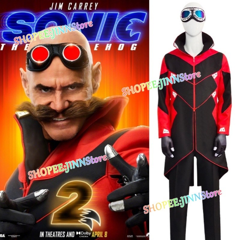 -JINN-DR. IVO ROBOTNIK Cosplay Costume SONIC THE HEDGEHOG EGGMAN ...