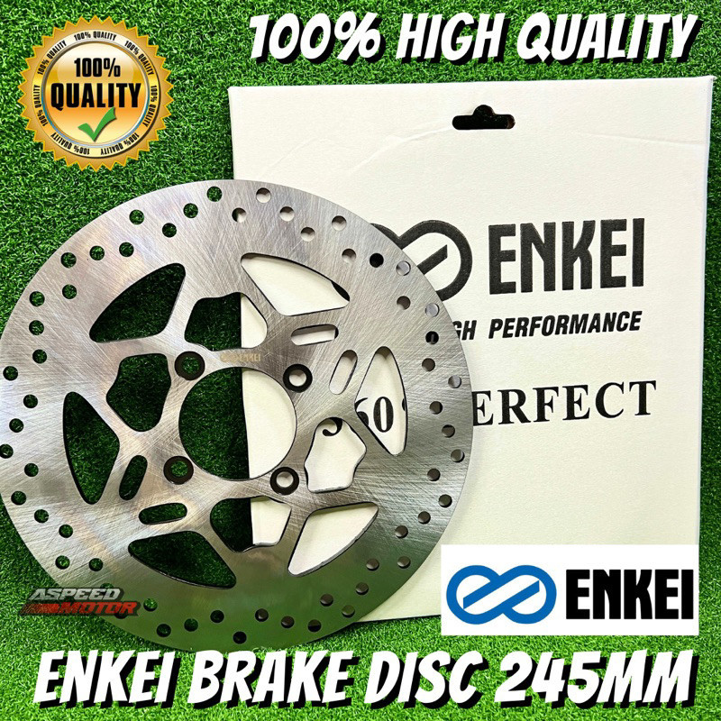 100% HIGH QUALITY ENKEI DISC PLATE BRAKE 245mm FRONT DEPAN SAMURAI PNP Y125ZR Y15ZR LC135 SRL115 ...
