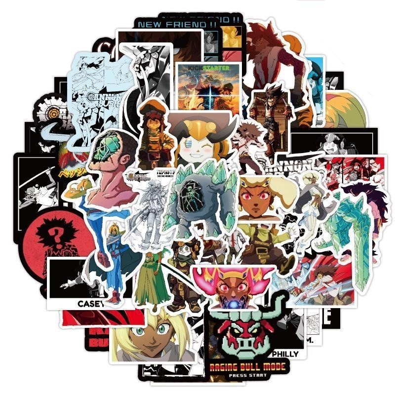 50Pcs Anime Cannon Busters Waterproof Stickers Cute Sticker Graffiti ...