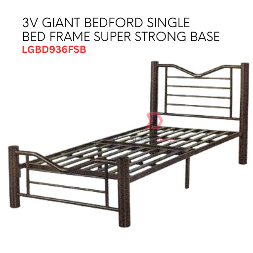 LGBD936FSB 3V Giant Bedford Super Single Size Bed Frame With Super ...