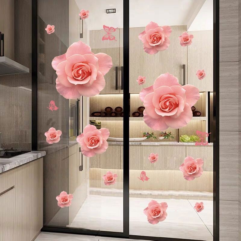 Creative Unique 3d Three-Dimensional Kitchen Balcony Glass Sliding Door ...