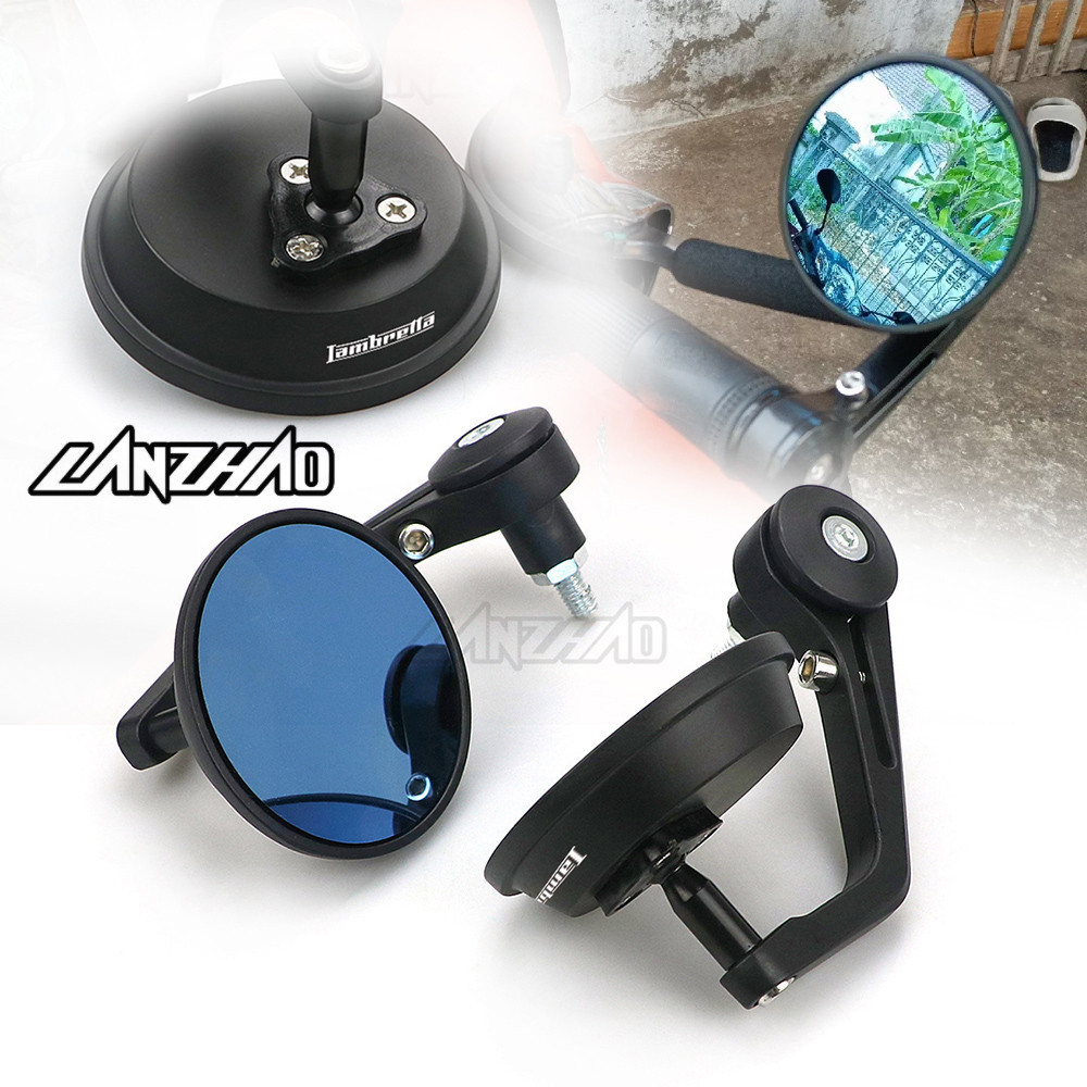 For Lambretta X250 Scooter Rear View Mirror Handle Bar Round Mirrors ...