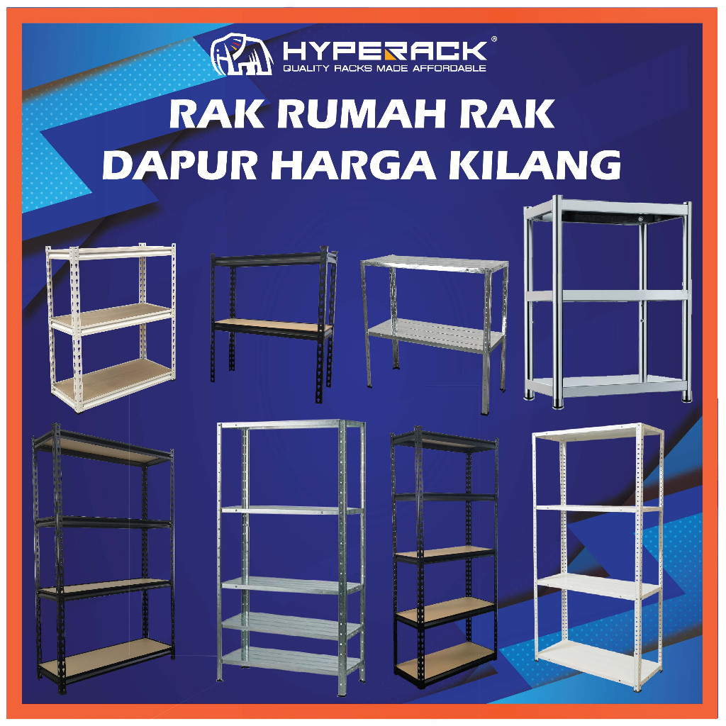 SUPERACK Boltless Rack Home Kitchen Store Storage Rack Warehouse Rak ...