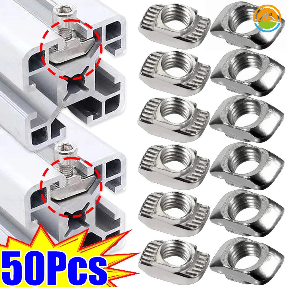 50Pcs Versatile Compatibility M5 Sliding T-nuts/European Standard Nuts ...