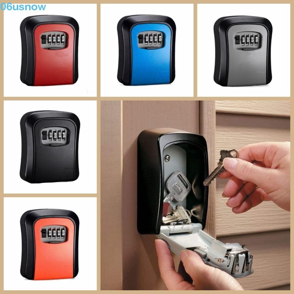 USNOW Digit Password Key Box, Wall Mounted Metal Key Lock Box, Safe ...